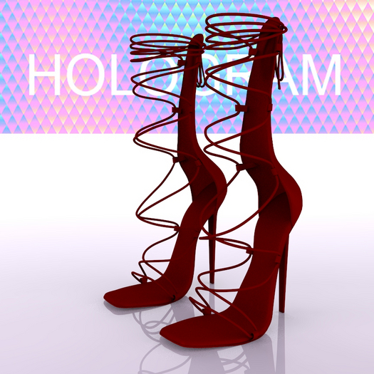 Second Life Marketplace - Red Strappy Heels